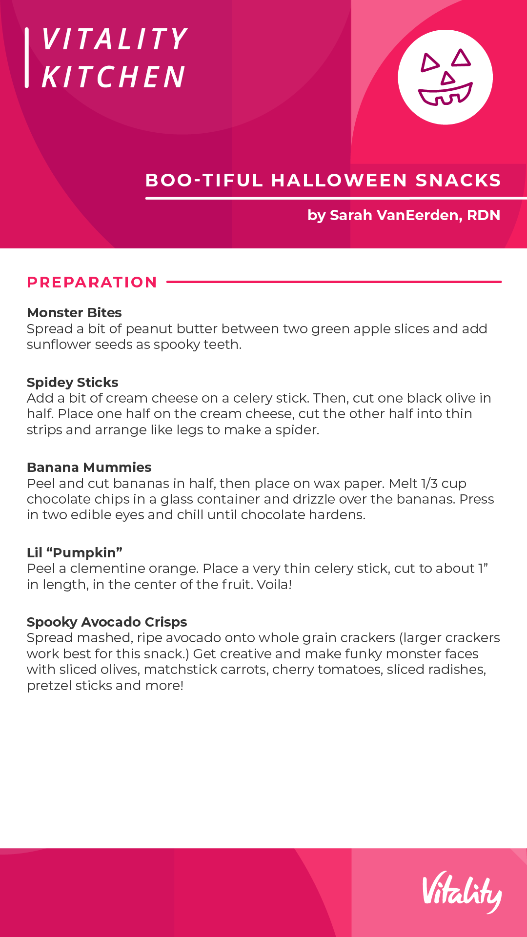 Boo-tiful Halloween Snacks – Vitality